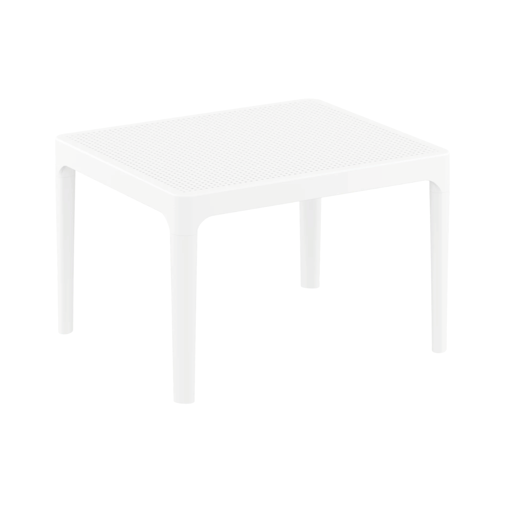 Siesta Sky Side Table 60x50cm White | Outdoor Furniture Brisbane